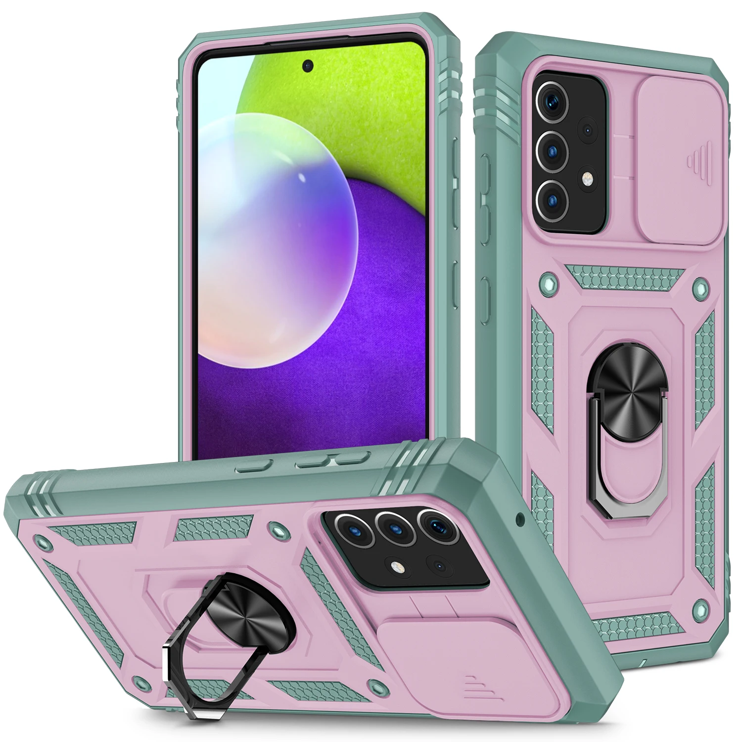 Durable Kickstand Protective Case with Enhanced Grip for Galaxy A52S 5G ...