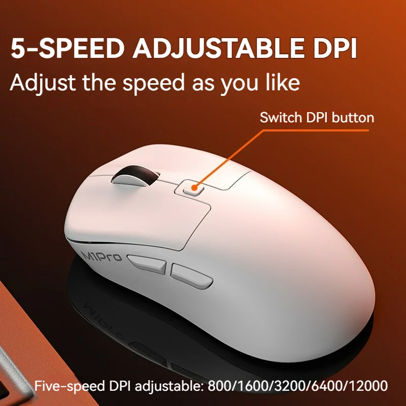 Tri-mode Bluetooth 2.4G Wired Mouse PAW3311 Sensor Lightweight 800mAh ...