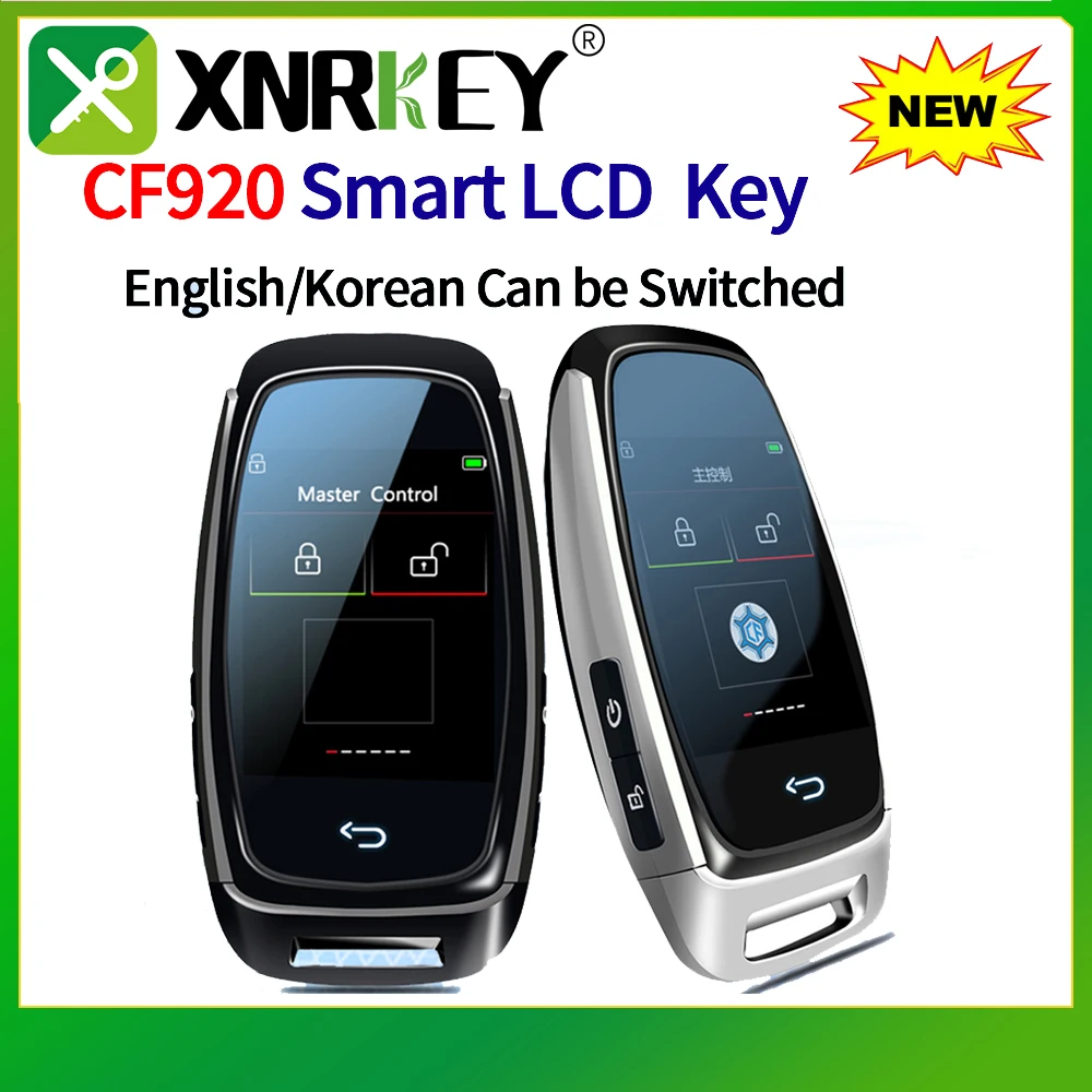 XNRKEY 한국어/영어 CF920 수정된 범용 스마트 LCD 키, 편안한 출입 자동 잠금, 아우디/포드/마즈다/도요타용 ...