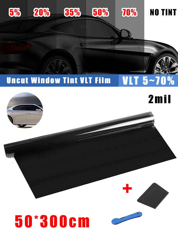 50-300CM-Black-Car-Window-Film-20-50-70-VLT-Window-Tinting-Glass ...