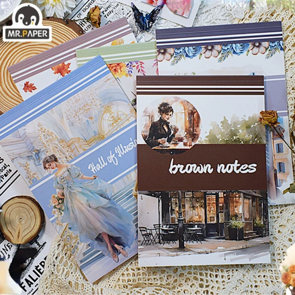 Mr-Paper-20-sayfa-kitap-Vintage-karakter-kartma-kitab-nceden-kesilmi ...