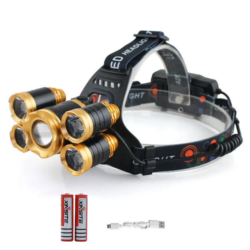 Faro-delantero-principal-con-5-Ledt6-para-exteriores-linterna-montada ...