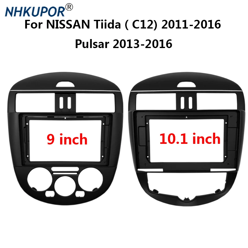 2-Din-Car-Radio-Head-Unit-Fascia-For-NISSAN-Tiida-C12-Pulsar-Auto ...