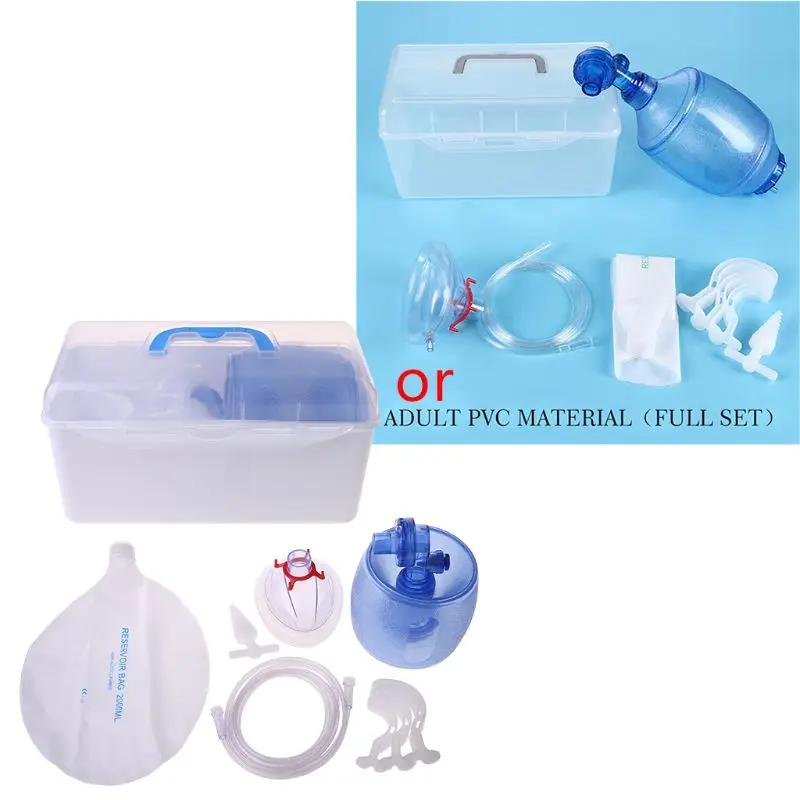 Adults-Children-Infants-Manual-Resuscitator-PVC-Ambu-Bag-Tube-First-Aid ...
