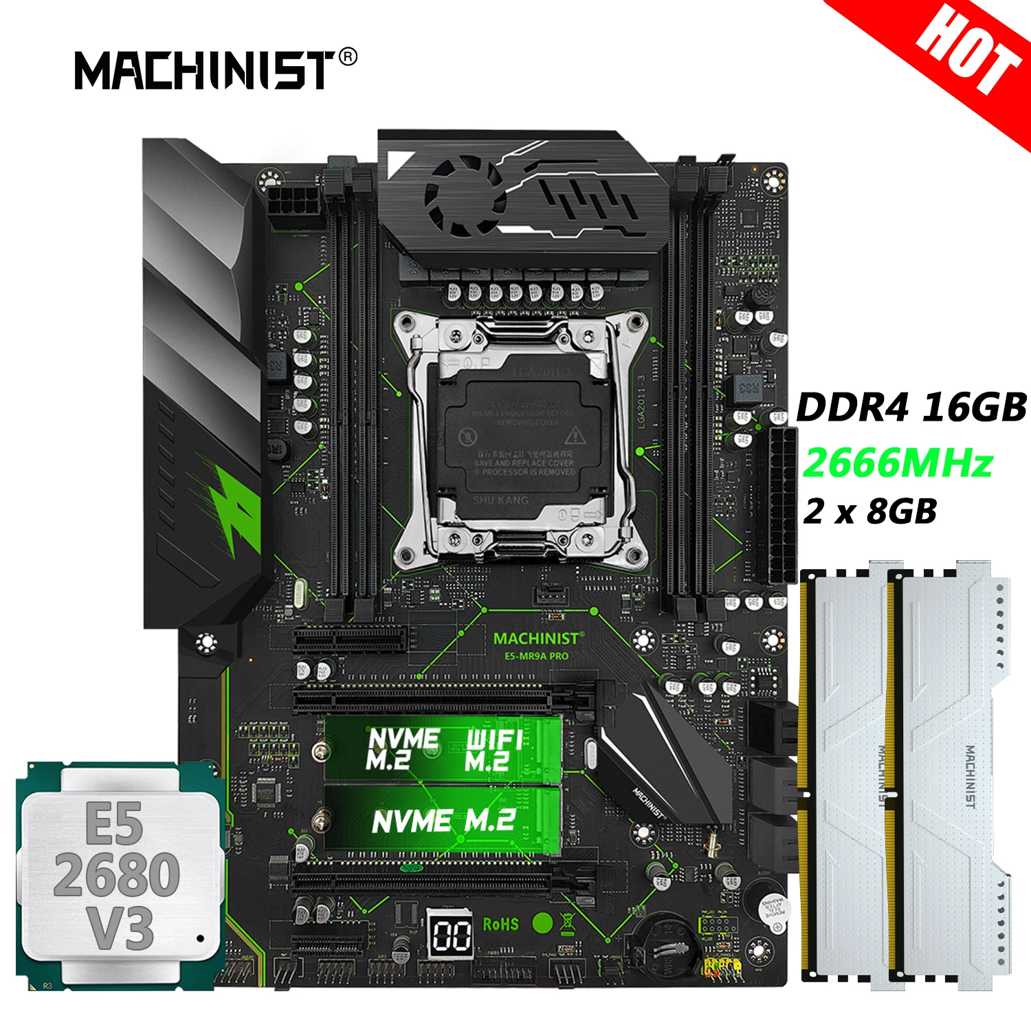 MACHINIST-X99-Combo-para-Placa-M-e-Kit-MR9A-PRO-LGA-2011-3-Processador ...