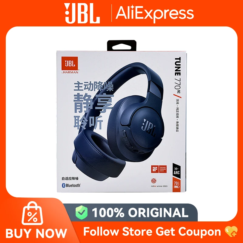JBL-Tune-770NC-T770NC-ANC-Wireless-Earphone-Bluetooth-5-3-With-LE-Audio ...