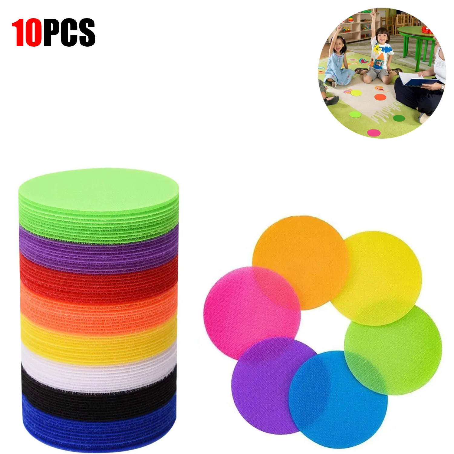 10PCS-Carpet-Stickers-Magic-Mark-Classroom-Its-Sitting-Carpet-Spots-to ...