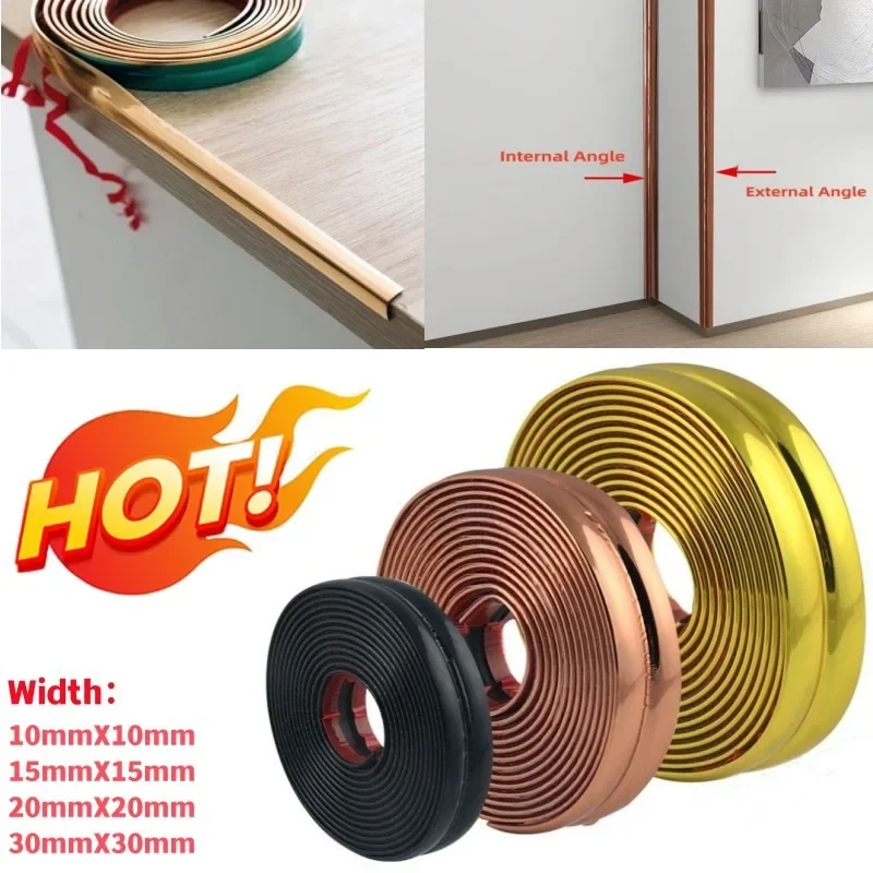 Wall Corner Molding Trim PVC Self-adhesive Wall Corner Skirting Line ...