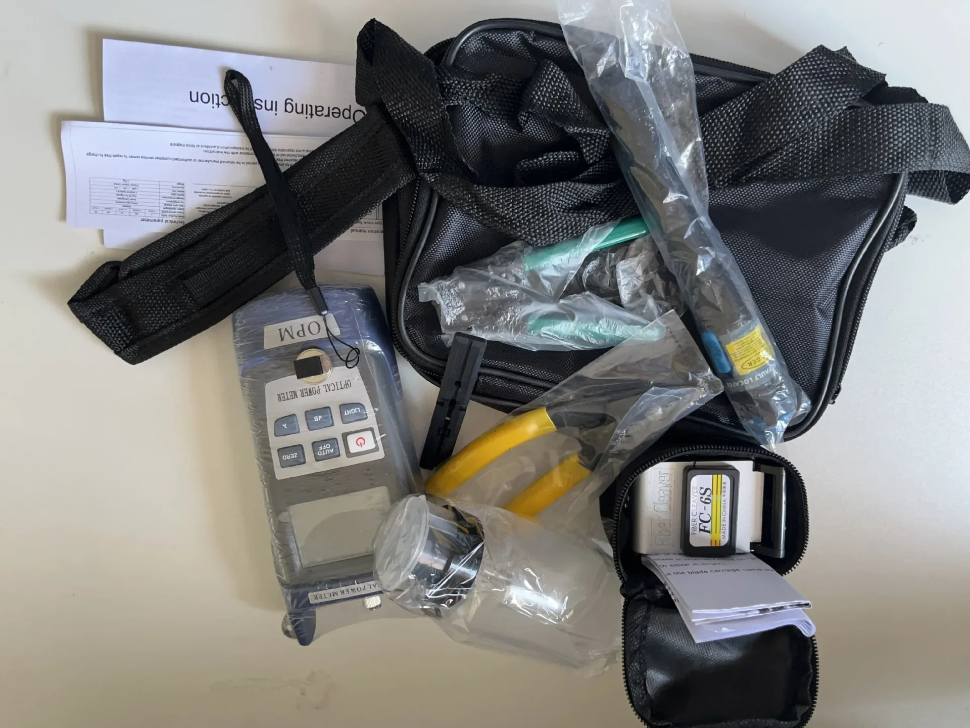 New-Ftth-Fiber-Optic-Equipment-Red-Light-Pen-Power-Supply-Cutting-Knife ...