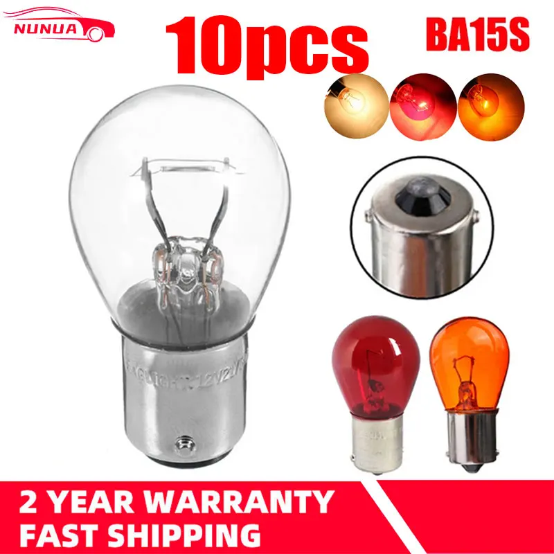 10Pc-S25-Bulb-Car-Break-Parking-Turn-Light-1156-1141-S25-12V21W-BA15S ...