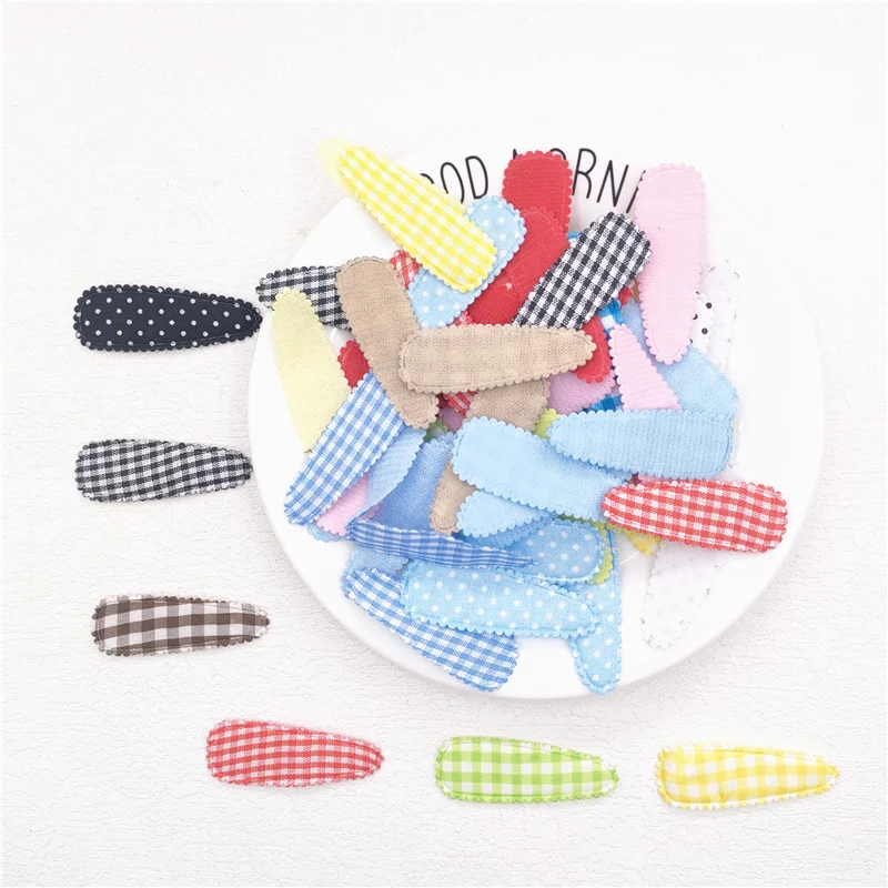 50Pcs/Lot Mix Hair Clip Cover Padded Appliques For Headwear Decoration ...