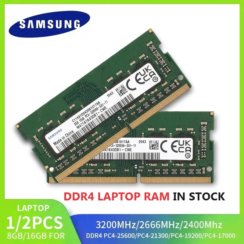 Samsung-Laptop-Memoria-RAM-DDR4-8GB-3200MHz-16GB-2666Mhz-2400MHz-4GB ...