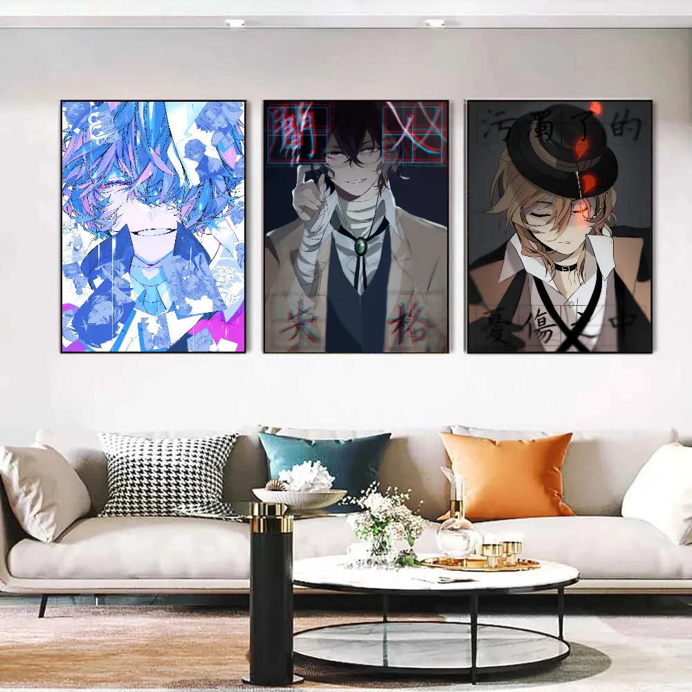 Bungo-Stray-Dogs-Dazai-Chuuya-Classic-Vintage-Posters-Vintage-Room-Home ...