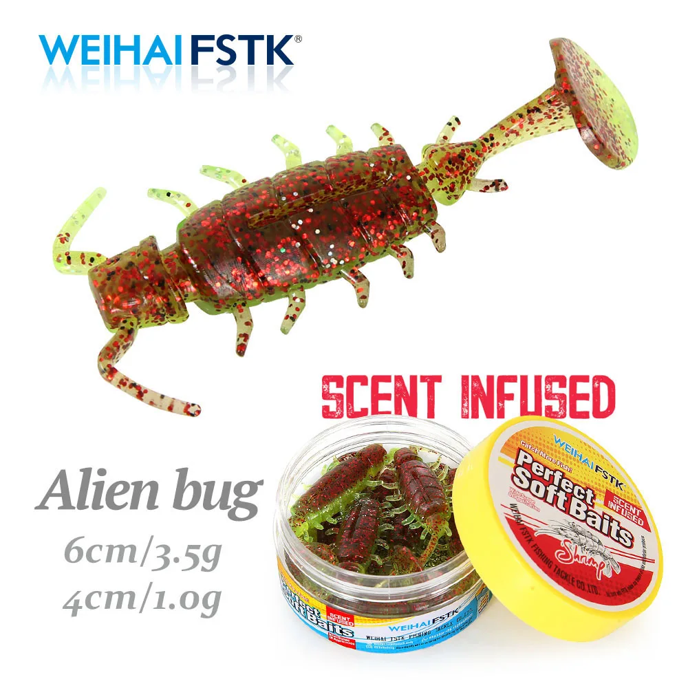 Bass-Carp-Artificial-Bait-perch-Lures-Lifelike-alien-bug-1g-3-5-pike ...
