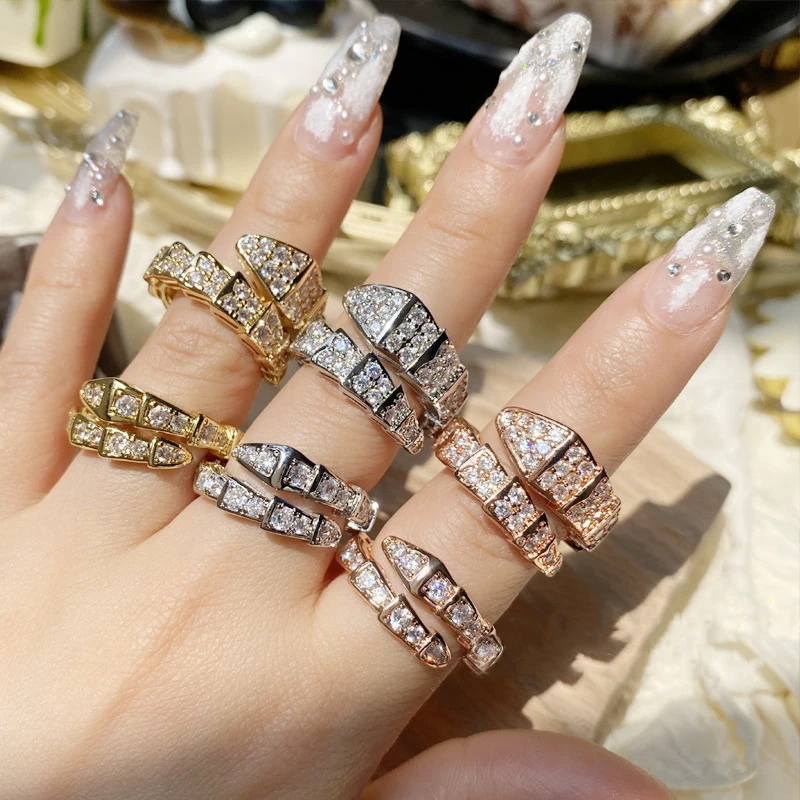 Ring-925-Sterling-Silver-Geometric-Zircon-Ring-Irregular-Line ...