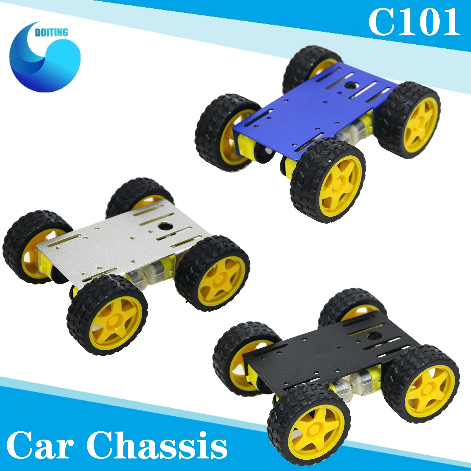 C101 4wd Smart Robot Car Kit 4 /4 Wheel Drive Car Chassis/ 4wd Vehicle ...