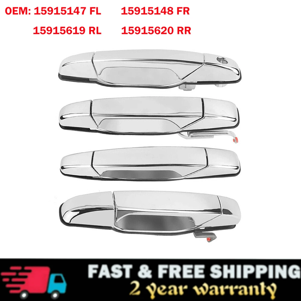 4Pcs-Outside-Door-Handle-For-Chevrolet-GMC-Cadillac-2007-2013-15915619 ...