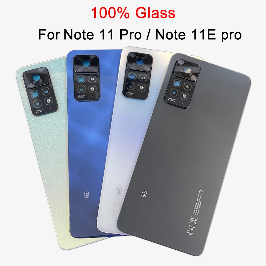 A-For-Xiaomi-Redmi-Note-11-Pro-5G-11E-Pro-Battery-Cover-Door-Rear-Glass ...