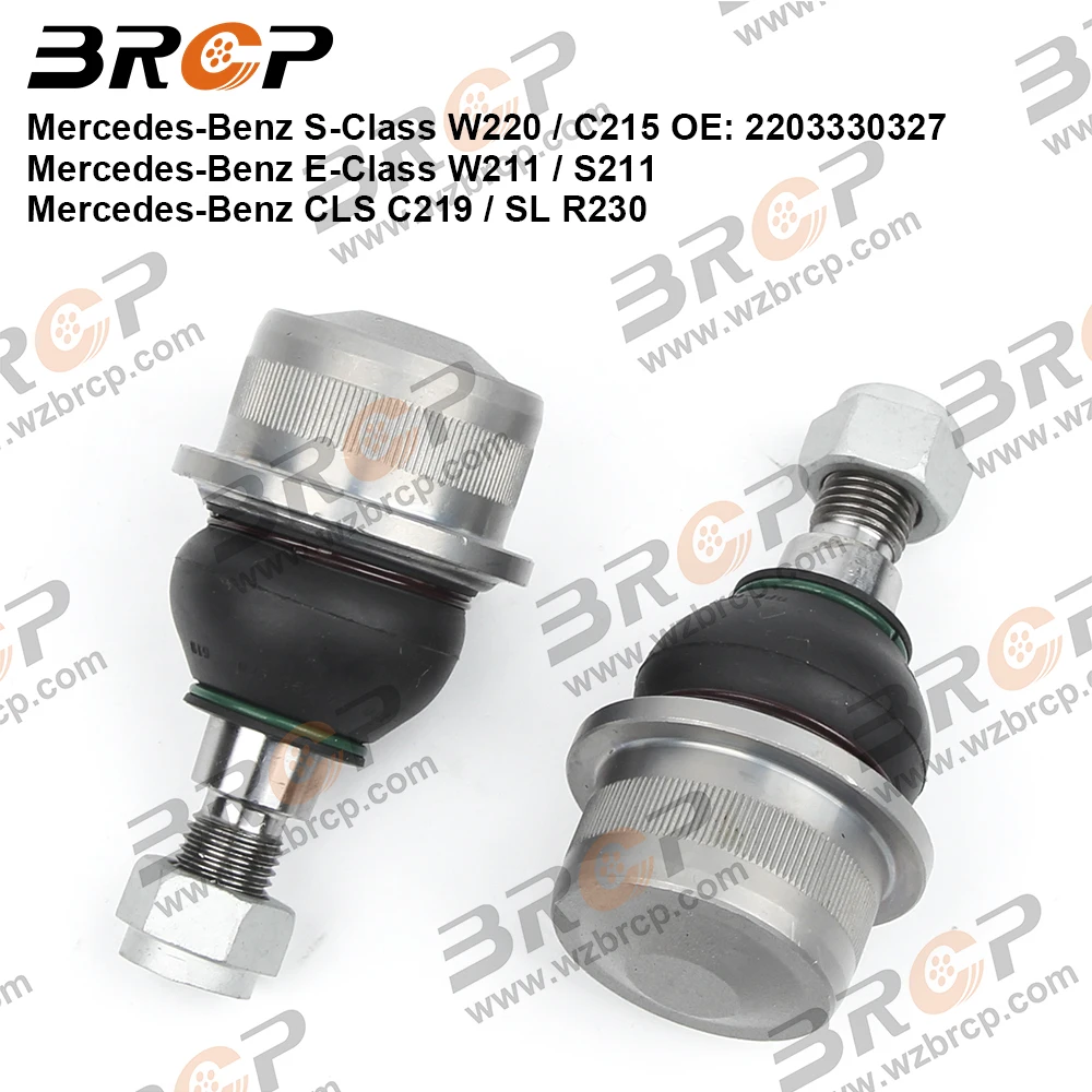 BRCP-Pair-Front-Suspension-Control-Arm-Ball-Joint-For-Mercedes-Benz-S-E ...