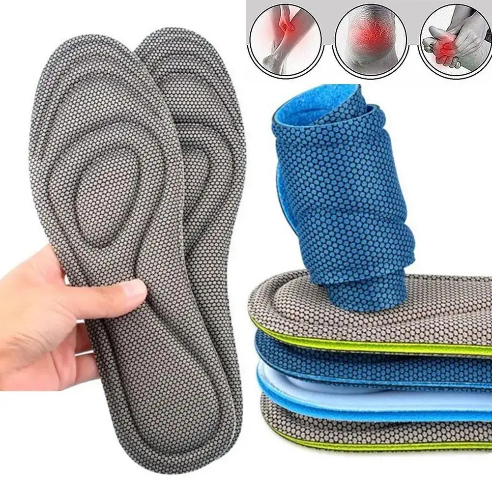 1Pair Nano Memory Foam Orthopedic Shoe Pad Unisex Deodorization Shoe ...