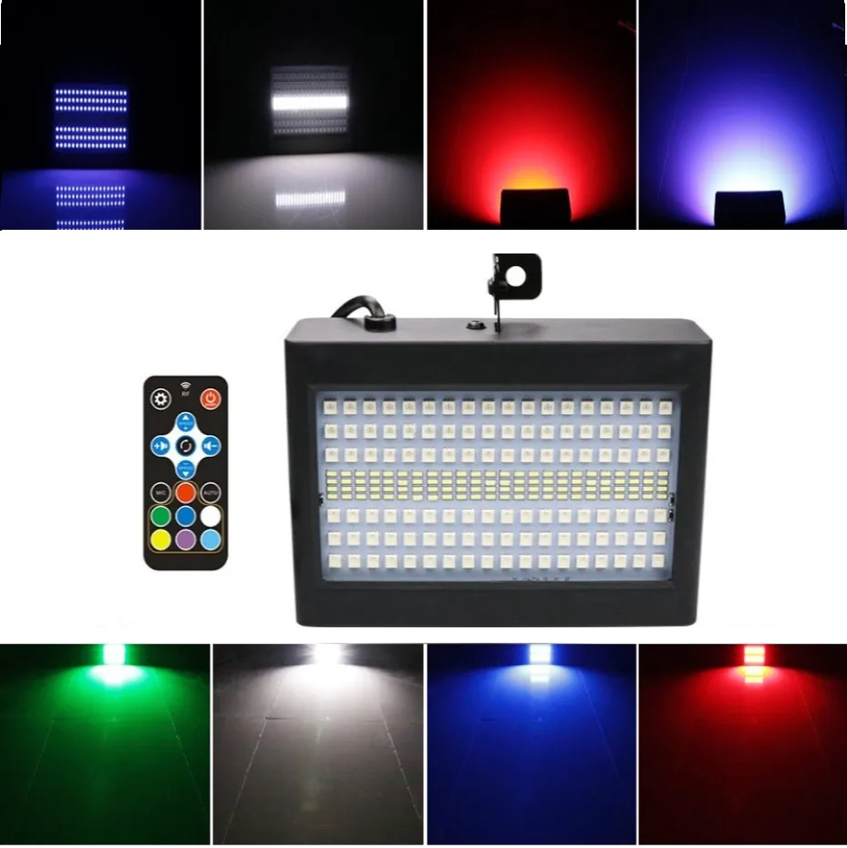 Upgraded-204-LED-RGB-White-Disco-DJ-Strobe-Light-Home-Party-Festival ...