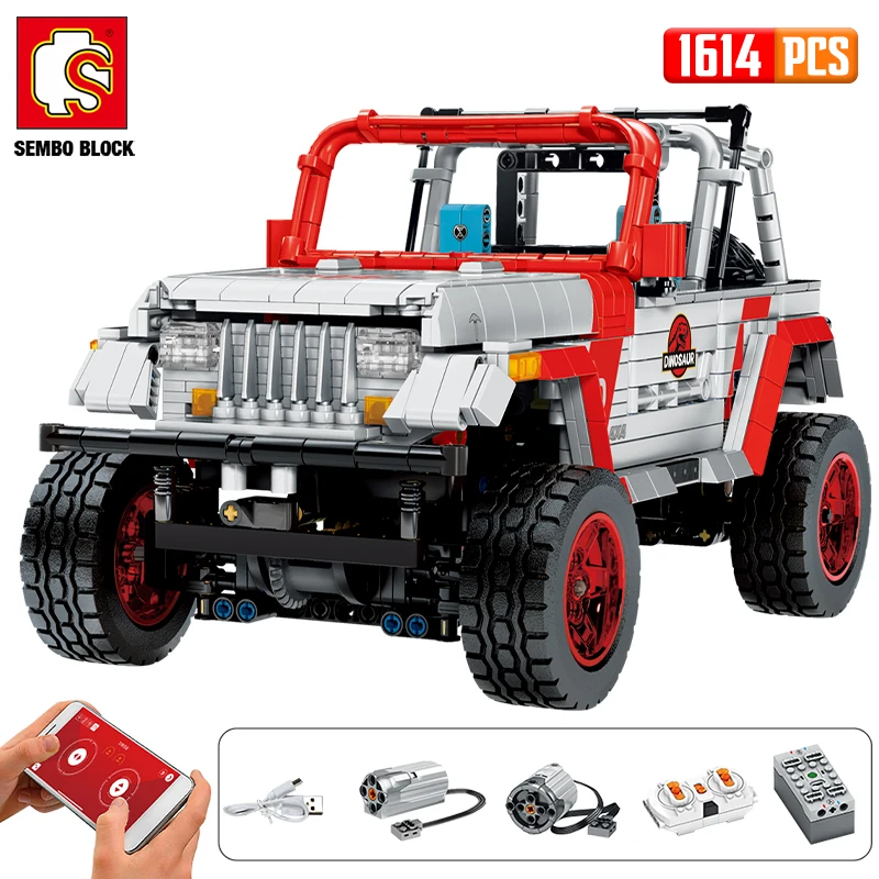 Sembo Block City App Programming Rc Racing Car Model Building Blocks ...