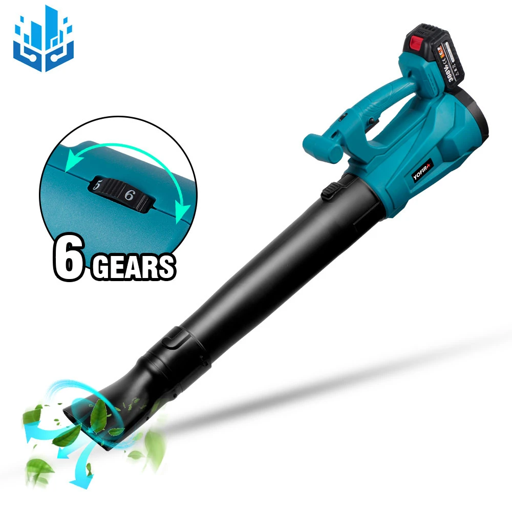 18v Electric Blower 6-speed Adjustable Cordless Leaf Blower For Makita ...