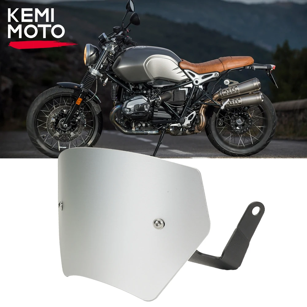 For-BMW-R-NINE-T-R9T-Windshield-Windscreen-with-Brackets-Wind-Deflector ...