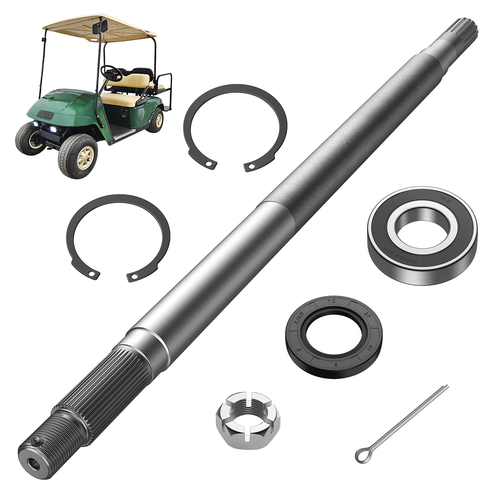 Driver-Sde-Rear-Axle-Shaft-Kit-30-Teeth-for-1994-3-2009-EZGO-Gas-TXT ...