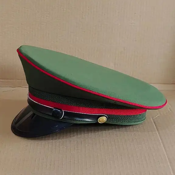 Chinese Vintage Military Cap 87S Green Hat Performance Officer Army Men ...