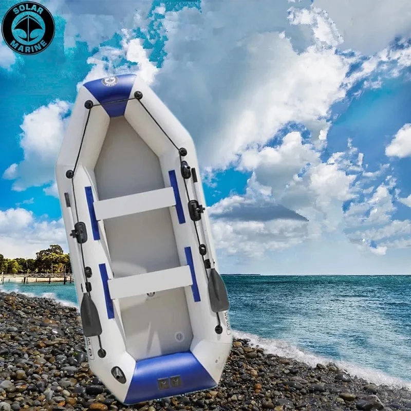 Solar-Marine-Inflatable-PVC-Boat-Rowing-Kayak-3-3m-5-Person-Fishing ...