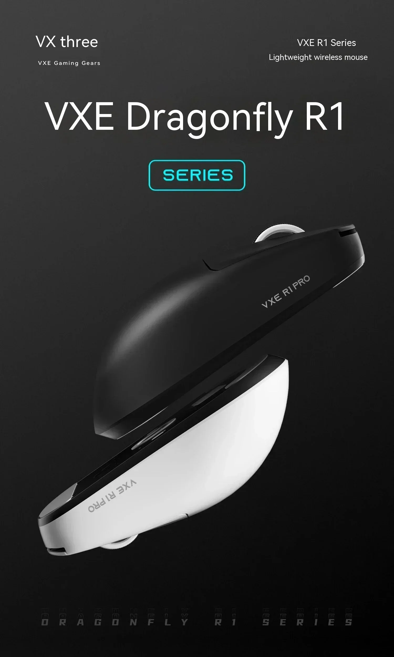 Беспроводная игровая мышь VXE Dragonfly R1 Pro Max PAW3395 | AliExpress