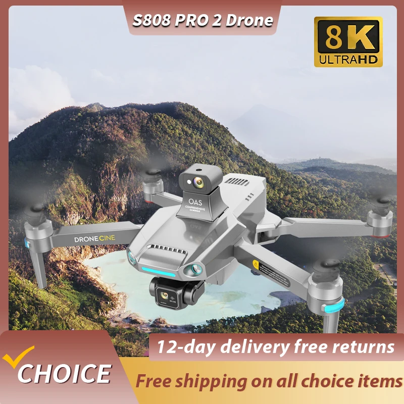 NEW-S808-PRO-2-Drone-3-axis-Anti-Shake-Gimbal-Obstacle-Avoidance-5G-GPS ...
