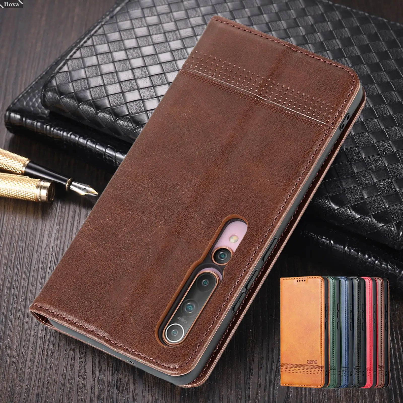 Luxury Magnetic Attraction Leather Case for Xiaomi Mi 10 5G/ Xiaomi Mi ...