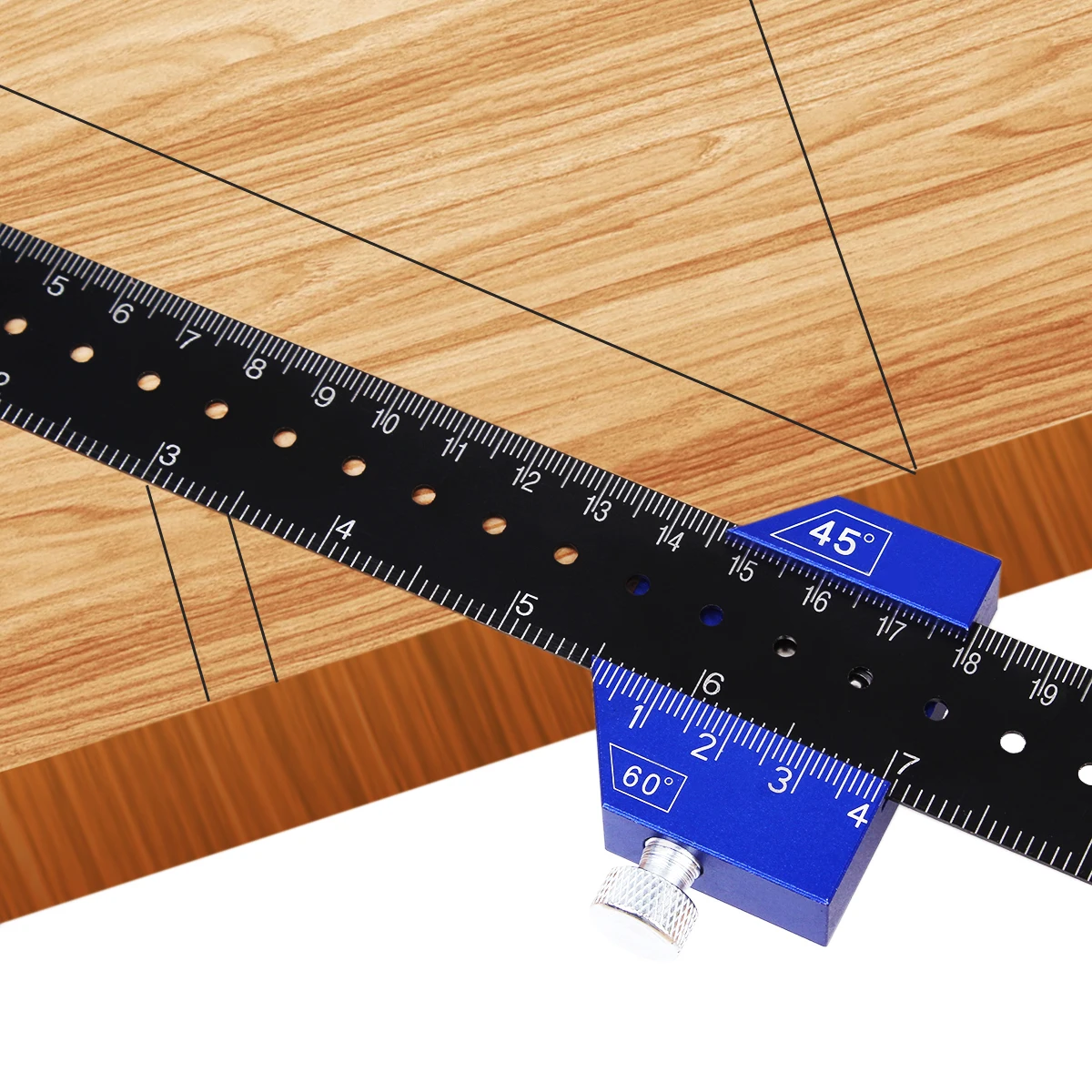 Slide-Stop-Ruler-Inch-Metric-Angle-Straight-Edge-Scribing-Ruler-T ...