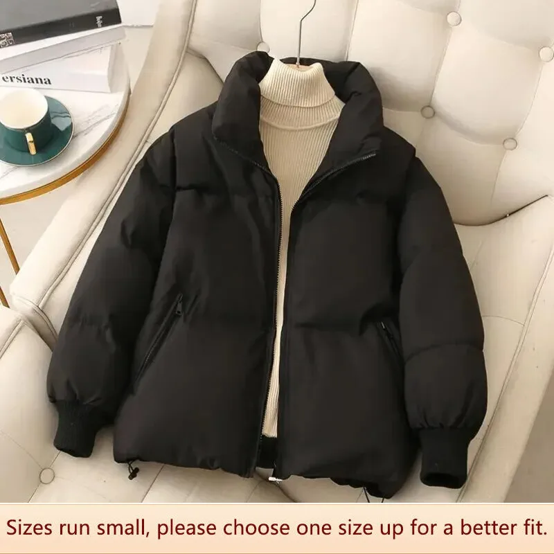 Women's Short Down Cotton Coat Thickened Padded Jacket For Autumn ...