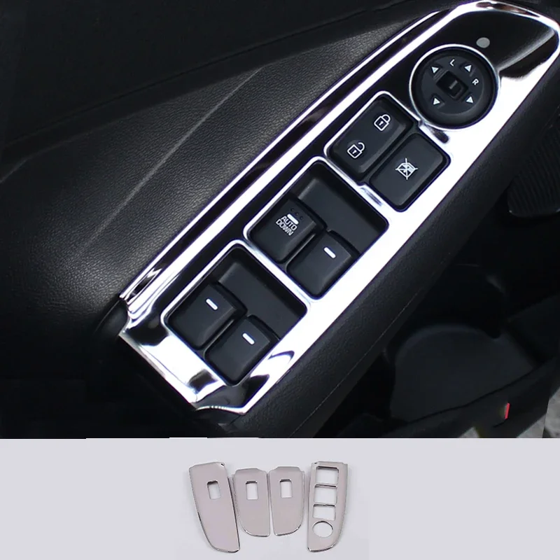 Stainless-Steel-Car-Window-Lifter-Control-Panel-Trims-for-Kia-K3-Cerato ...