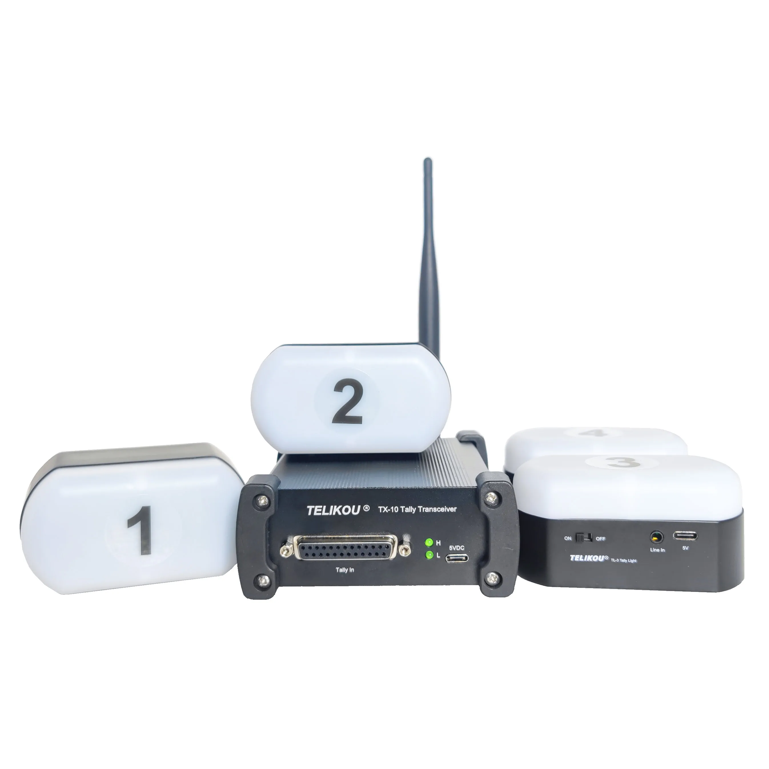 TELIKOU-TX-10-Wireless-Multi-Camera-Tally-System-Remote-Control-Live ...