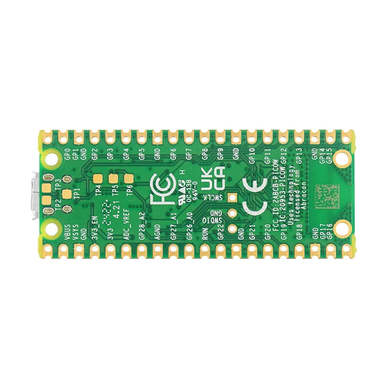 Generic Raspberry Pi Pico W With Wifi 2.4 5g Wireless Module Official Rp2040 Dual-Core Processor ...