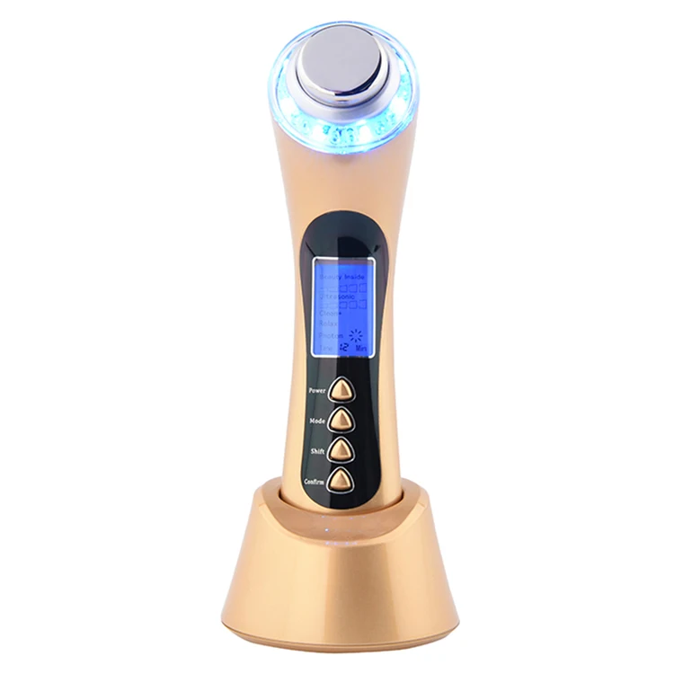 3mhz Ultrasound Face Massager Ion Led Photon Therapy Skin Rejuvenation ...