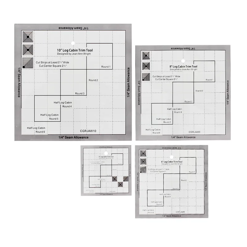 Wonky-Log-Cabin-Trim-Tool-Wooden-House-Decoration-Tool-Ruler-Acrylic ...