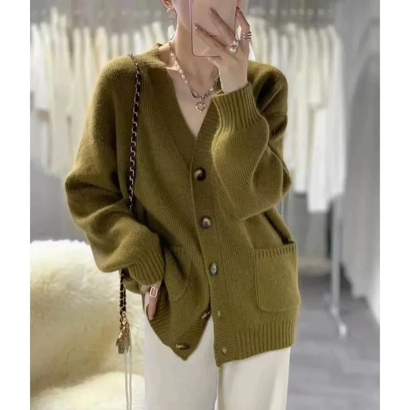 European-cardigan-women-s-high-end-100-pure-cashmere-sweater-senior ...