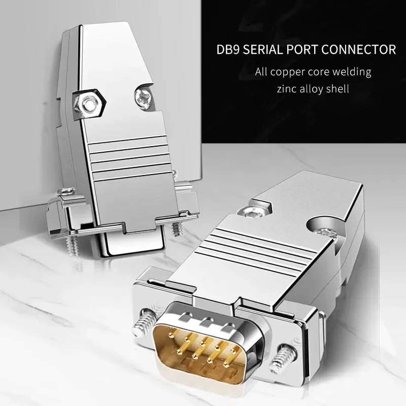 Banhado-a-ouro-Metal-Serial-Plug-Connector-2-linhas-9-pinos-conectores ...