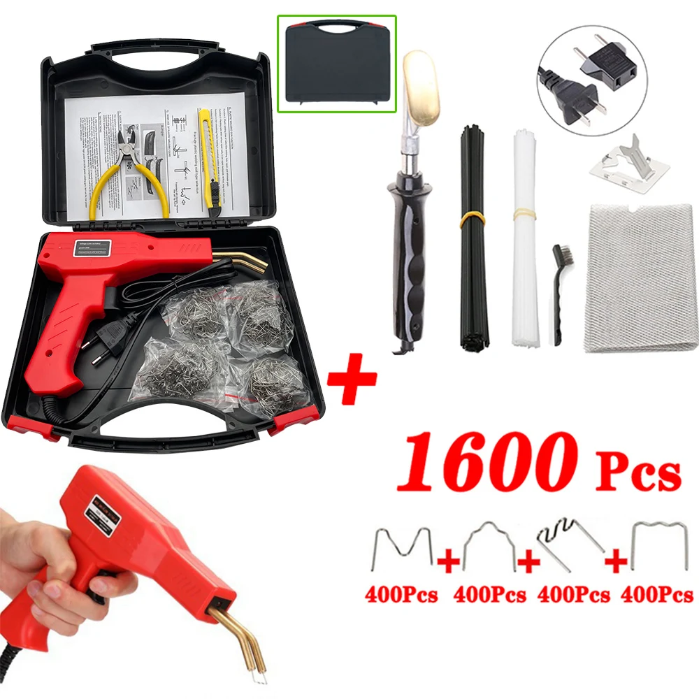 1600Pcs Hot Stapler Plastic Welding Kit 70W/50W Plastic Welding Machine ...