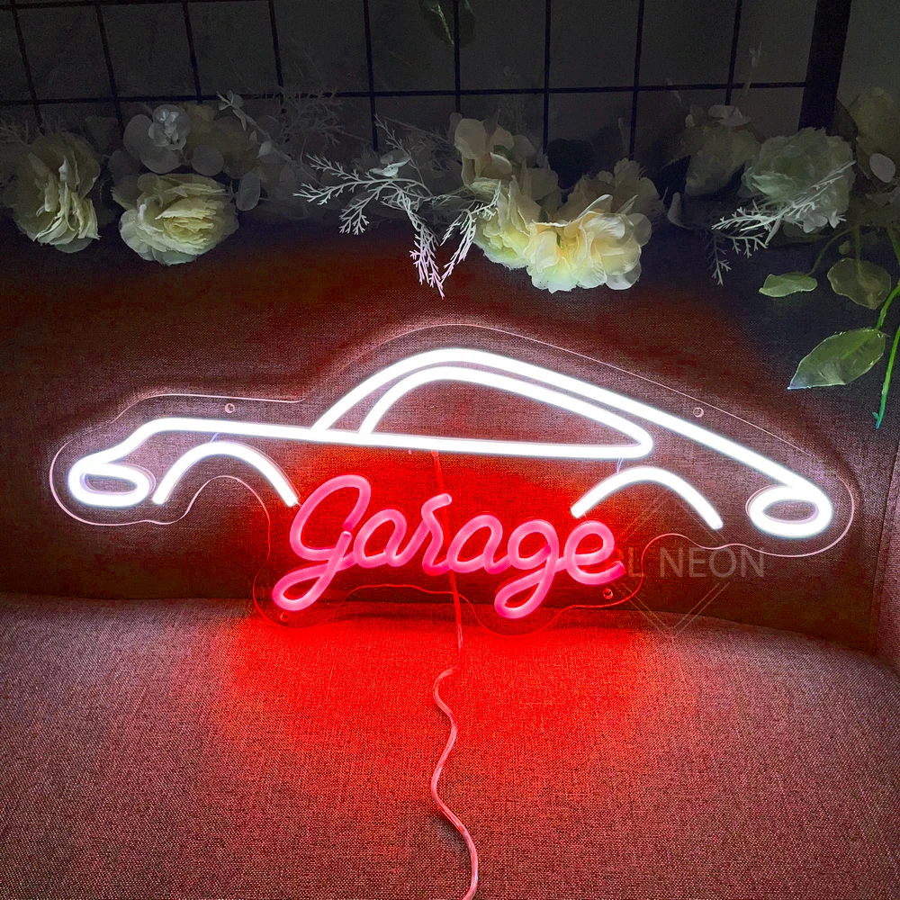 Garage Neon Light Sign Car Auto Repair Shop Workshop Man Cave Room ...