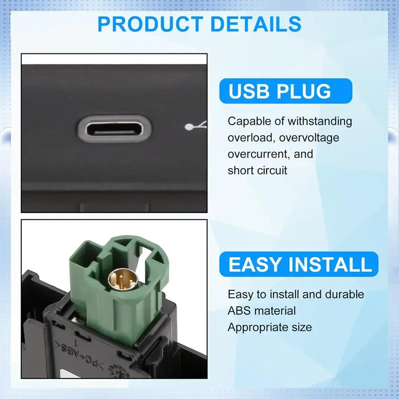 Car USB AUX Only Supports Mib3 System MDI USB AMI Install Plug Socket ...
