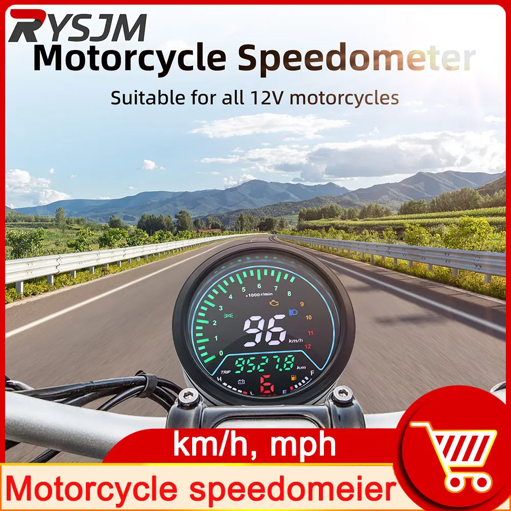 AD-Waterproof-Digital-Motorcycle-Speedometer-Suitable-For-All-12V ...