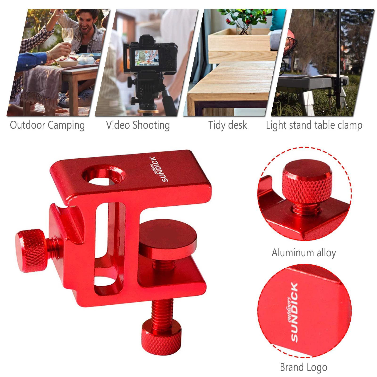 Portable Table Lamp Cantilever Bracket Clamp Adjustable Stand Light ...