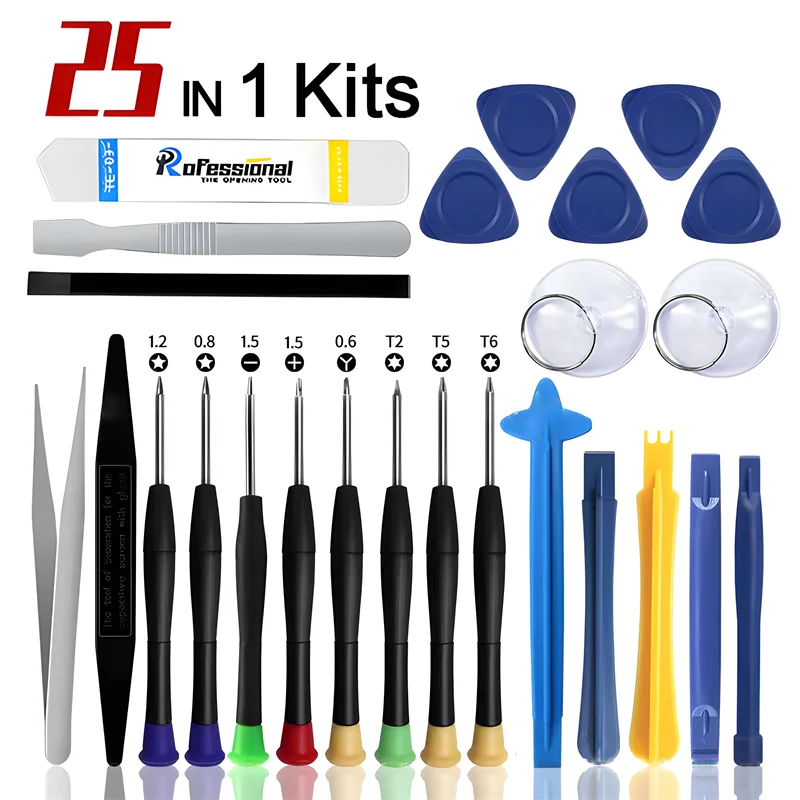 Professional-25-In-1-Phone-Repair-Tool-Kits-For-iPhone-Disassemble-Hand ...