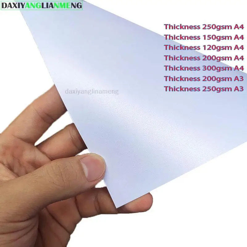50pcs-A4-21x29-7cm-120-150-200-250-300-350Gsm-Pearl-CARD-Paper-Double ...